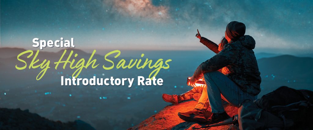 Sky High 2.5% APY 6-Month Rate Lock | Blue FCU